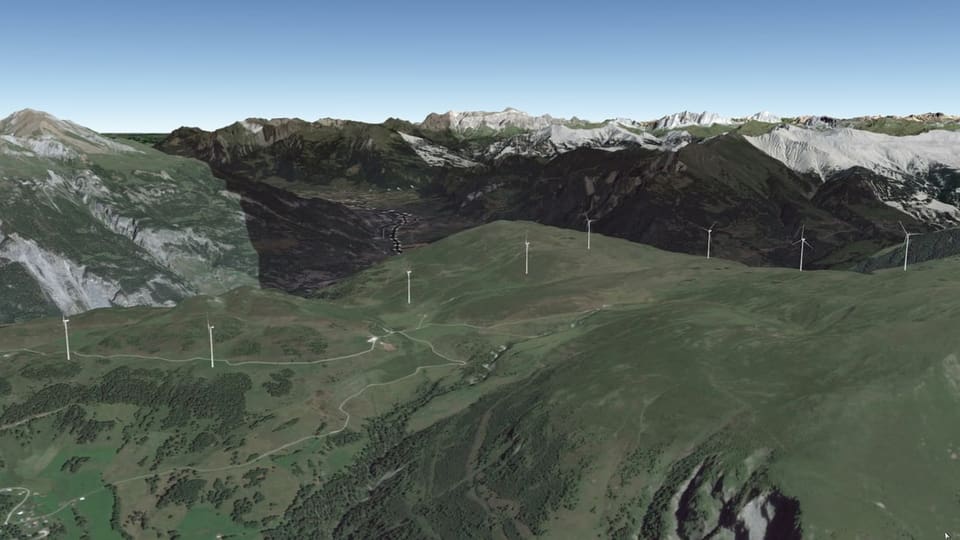 Axpo plant Windpark mit bis zu 8 Windrädern am Dreibündenstein ...